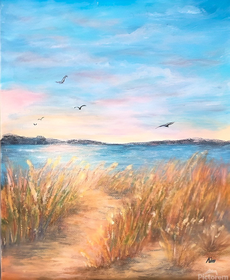 Beach Day Kim 1 by Kim Ackerman Wall Art