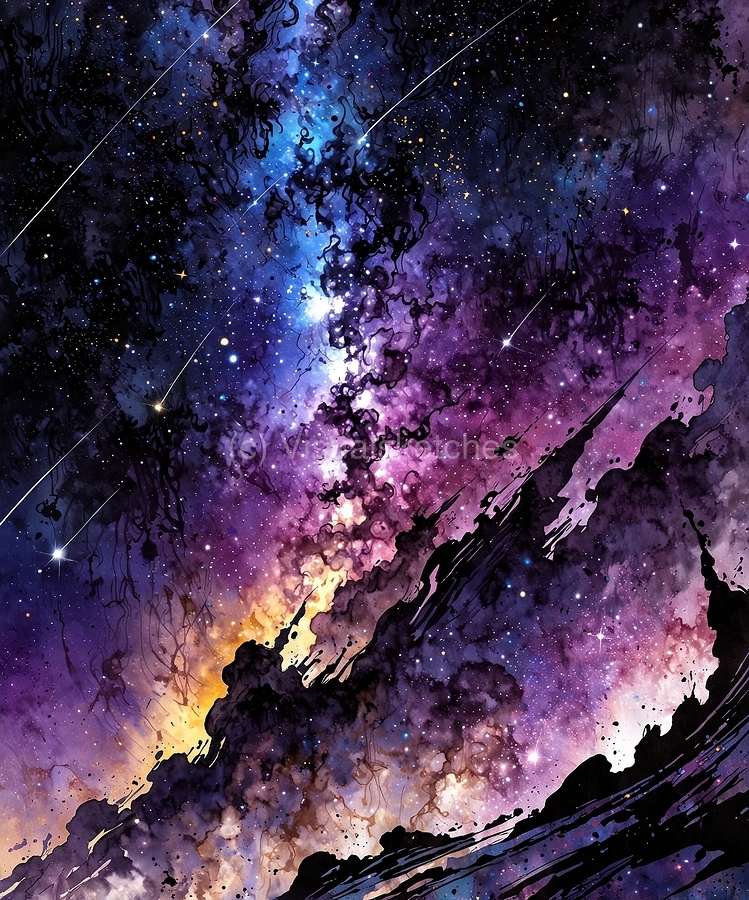 Cosmic space Wall Art I VISUALSKETCHES® by Visualsketches Wall Art