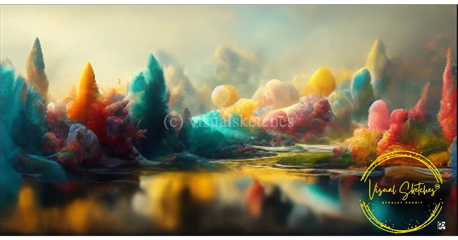 Mural Artscape 1 | Visual Sketches | Art gallery by Visualsketches Wall Art