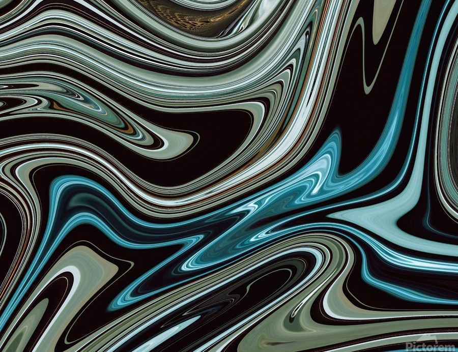 abstract waves background wallpaper by Etnousta Wall Art