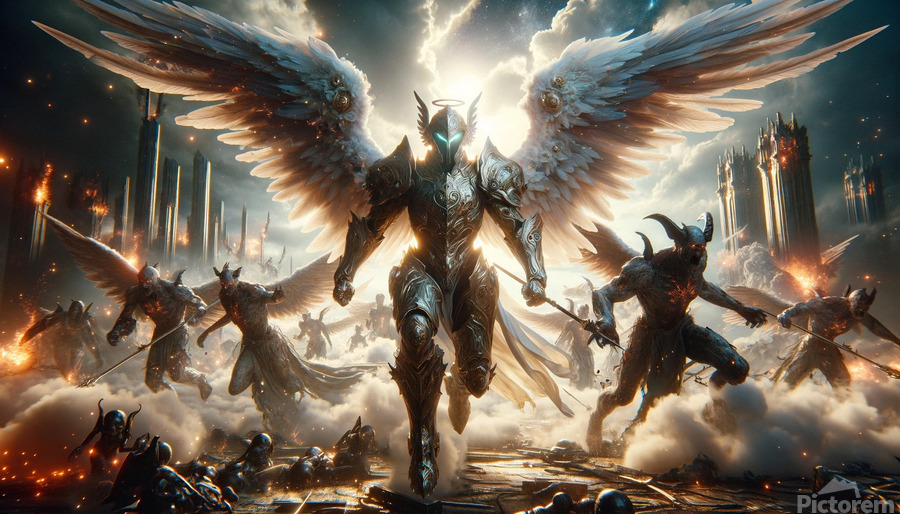 angels fighting devils