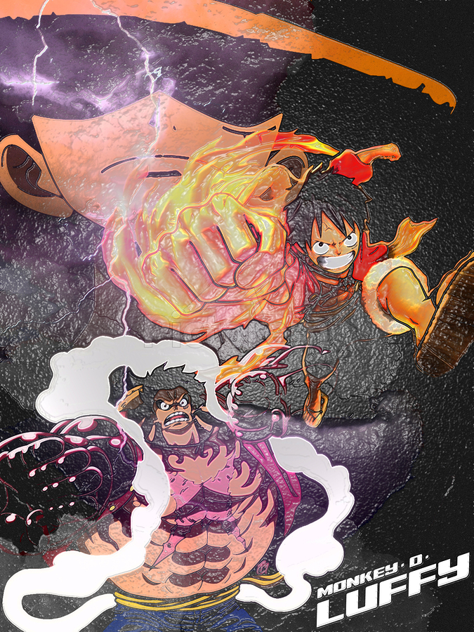 Luffy One Piece Anime by Vision Art Wall Art
