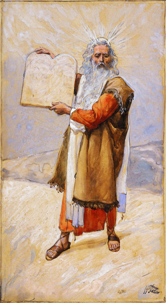 Moses and the Ten Commandments by Classic Painting Wall Art