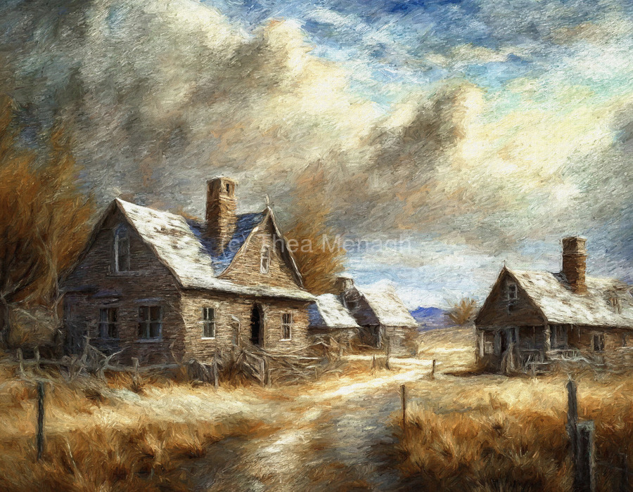 Abandoned on the Prairies by Thea Menagh Wall Art
