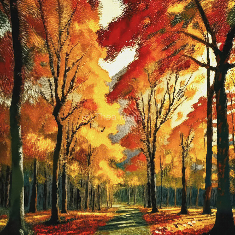 Maple Tree Forest by Thea Menagh Wall Art