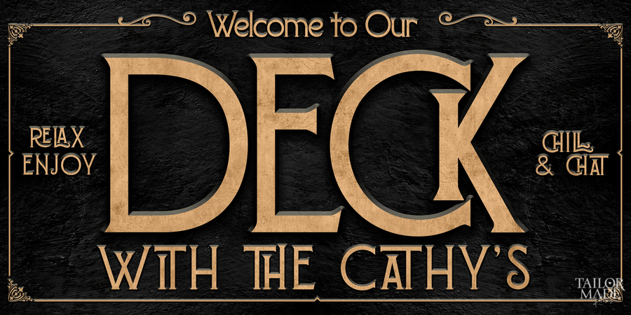 DECK SIGN by Tammy Prebble Wall Art
