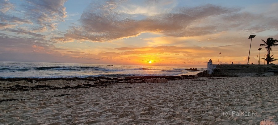 Sunrise Isla Mujeras MX by Parker K Wall Art