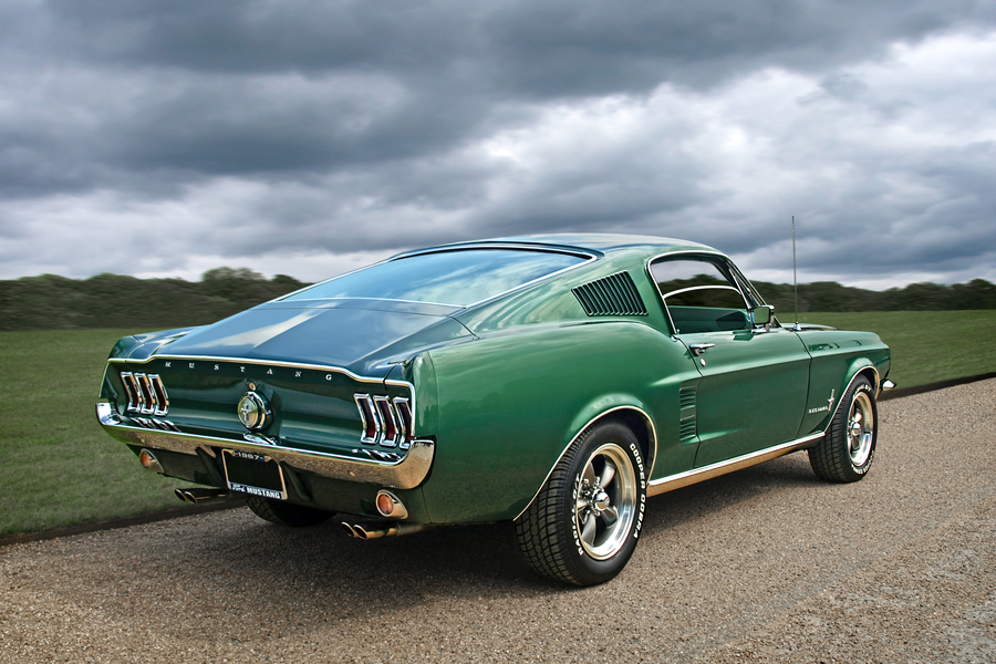 67 Mustang Fastback by Gill Billington Wall Art