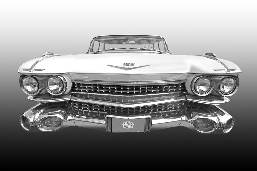 1959 Cadillac Front View by Gill Billington Wall Art