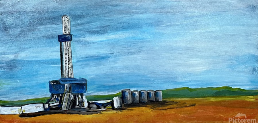 Drilling Rig by Don Johnson Wall Art