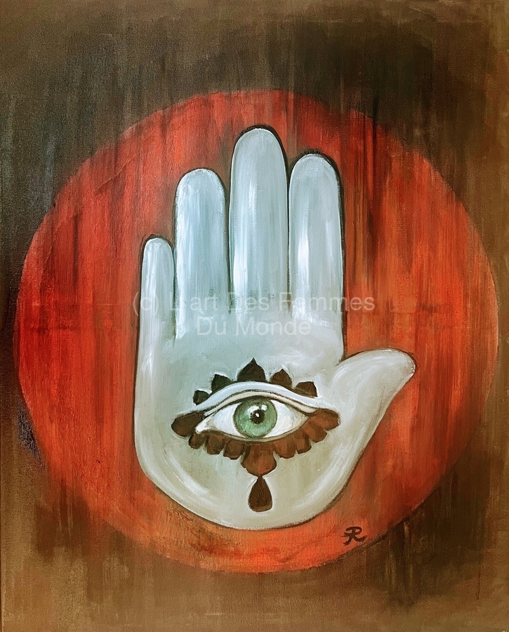 Hamza hand by L art Des Femmes Du Monde Wall Art