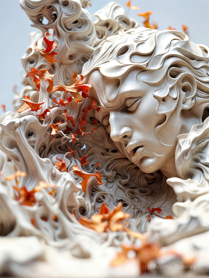 Tranquil Face by Aniima Illussiya Wall Art