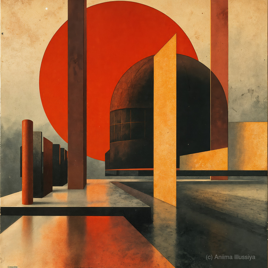 Hemispherical Temple by Aniima Illussiya Wall Art