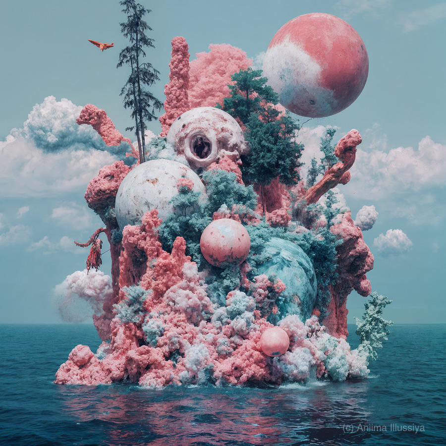 Growth and Disintegration by Aniima Illussiya Wall Art
