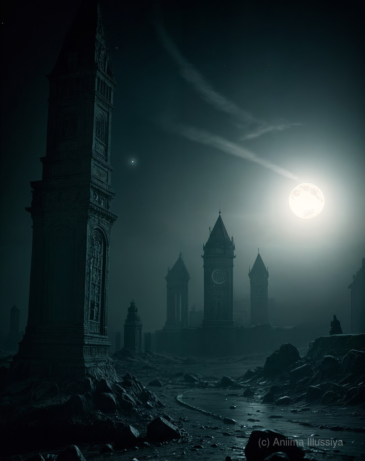 Crumbling Architecture by Aniima Illussiya Wall Art