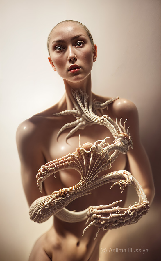 Beyond Human by Aniima Illussiya Wall Art