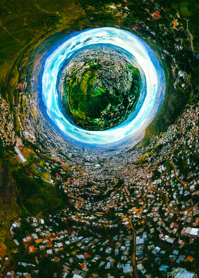 INSIDEOUT - Tegucigalpa by Josh Spires Wall Art