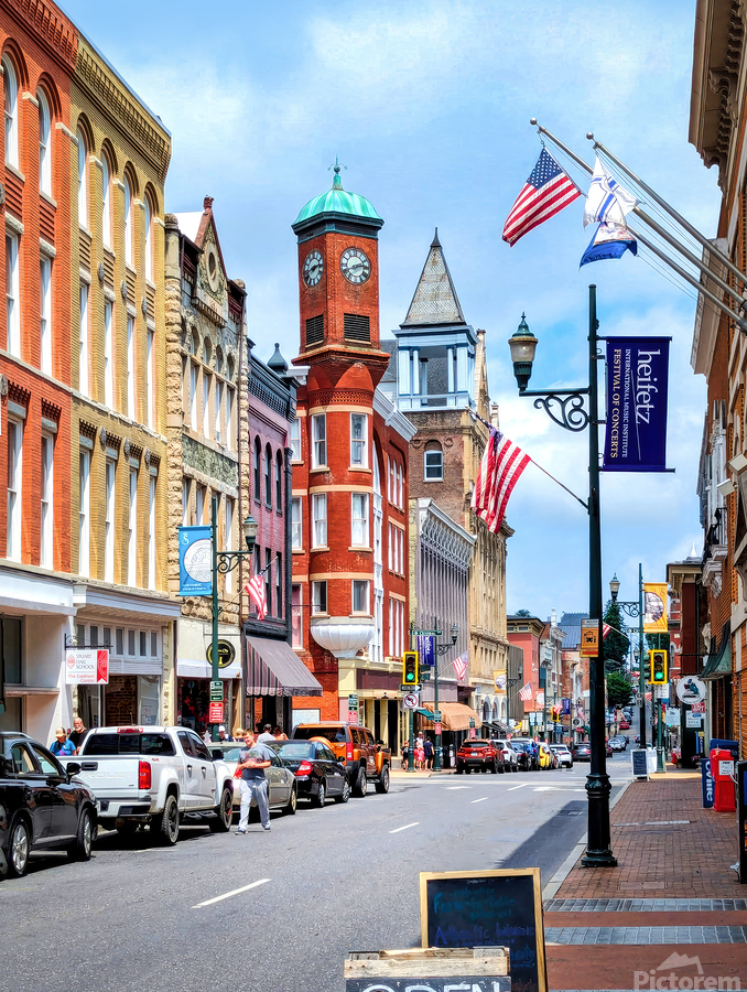 Staunton Virginia Downtown in Shenandoah Valley by Shelia Hunt ...