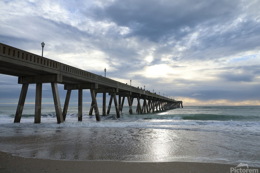 Sunrise on Wrightsville Beach by Shelia Hunt Photography Wall Art