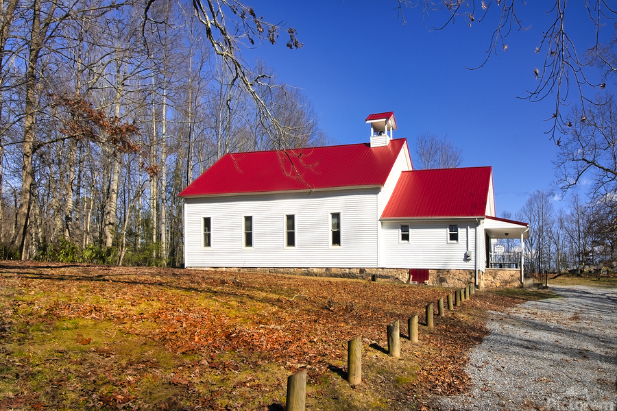 The Old Dunkard Church by Shelia Hunt Photography Wall Art