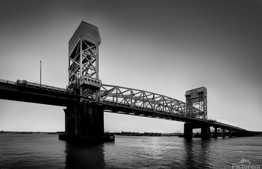 Cape Fear Memorial Bridge in Black and White by Shelia Hunt Photography ...