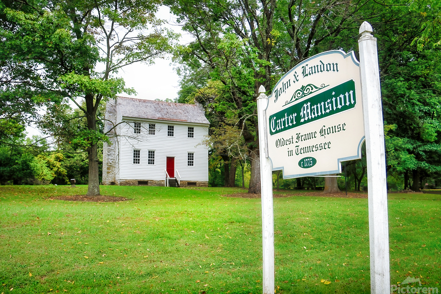 Carter Mansion in Springtime by Shelia Hunt Photography Wall Art