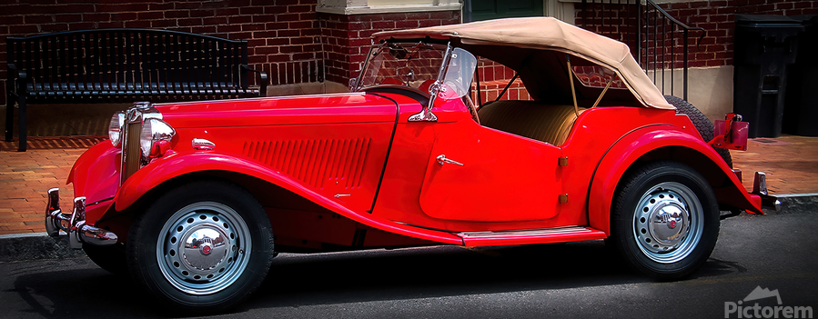 Little Red Car by Shelia Hunt Photography Wall Art