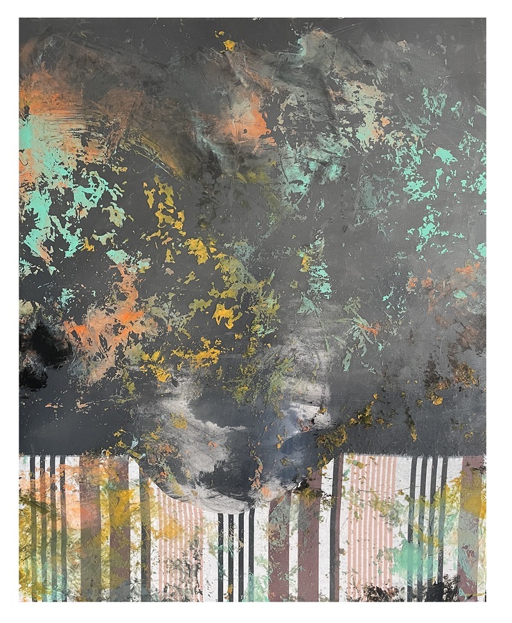 Contemporary abstract art 4 by Gela Mikava Wall Art