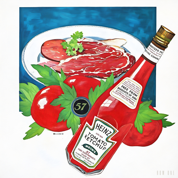1927 Heinz Ketchup Art by Row One Brand Wall Art