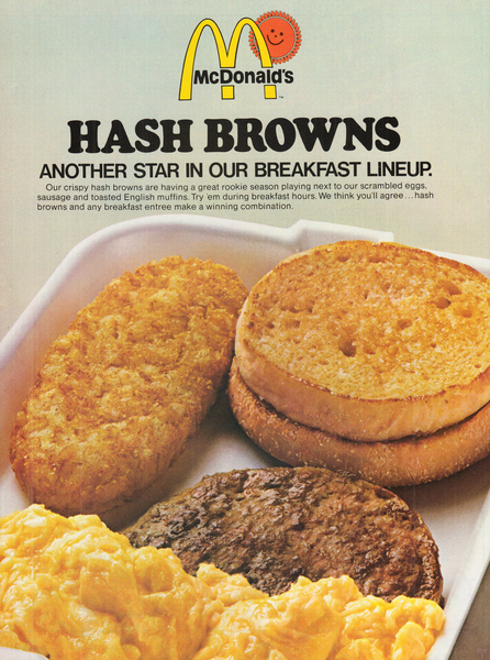 1978 McDonalds Hash Browns Ad Poster by Row One Brand Wall Art