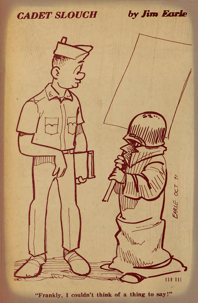 1971 Cadet Slouch Jim Earle Cartoon Art by Row One Brand Wall Art