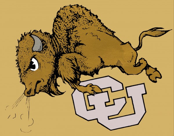 vintage cu colorado buffaloes art by Row One Brand Wall Art