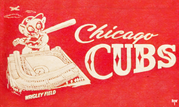 Vintage Chicago Cubs Wrigley Field Art by Row One Brand Wall Art