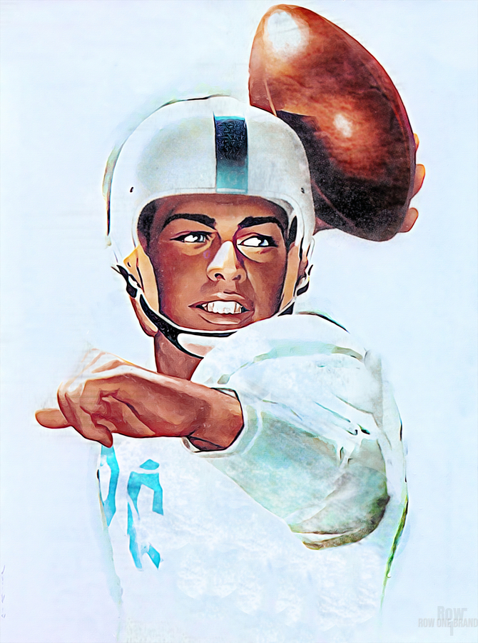 1957 Vintage Football Quarterback Art by Row One Brand Wall Art