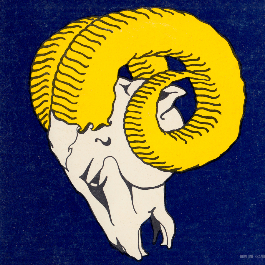1971 LA Ram Art by Row One Brand Wall Art