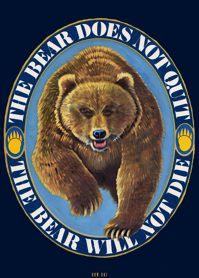 1983 Cal Bears Pocket Schedule Art by Row One Brand Wall Art