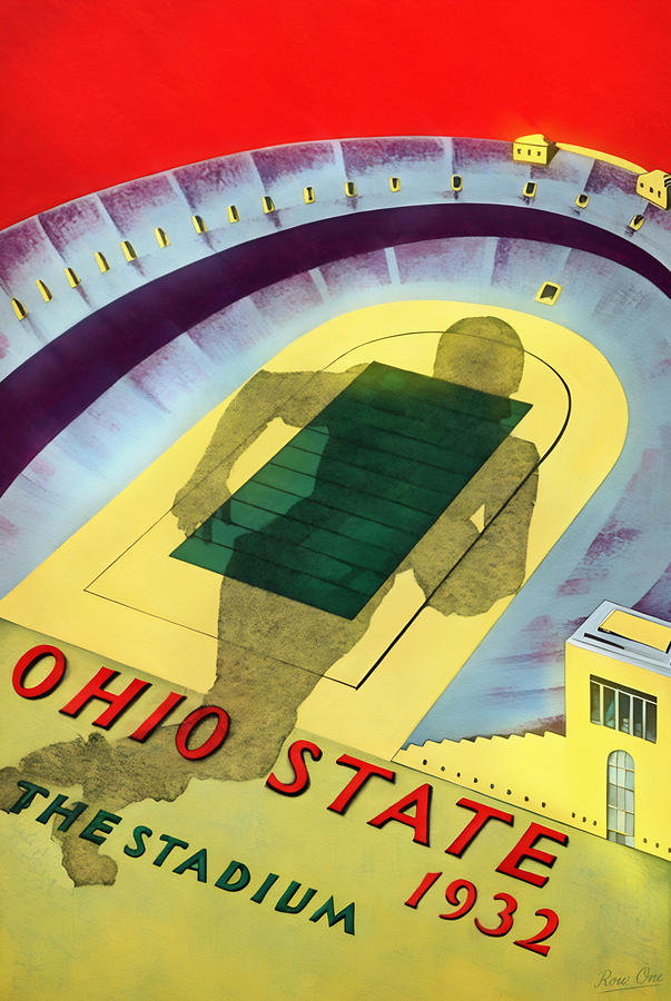 1932 Ohio State Football Art by Row One Brand Wall Art