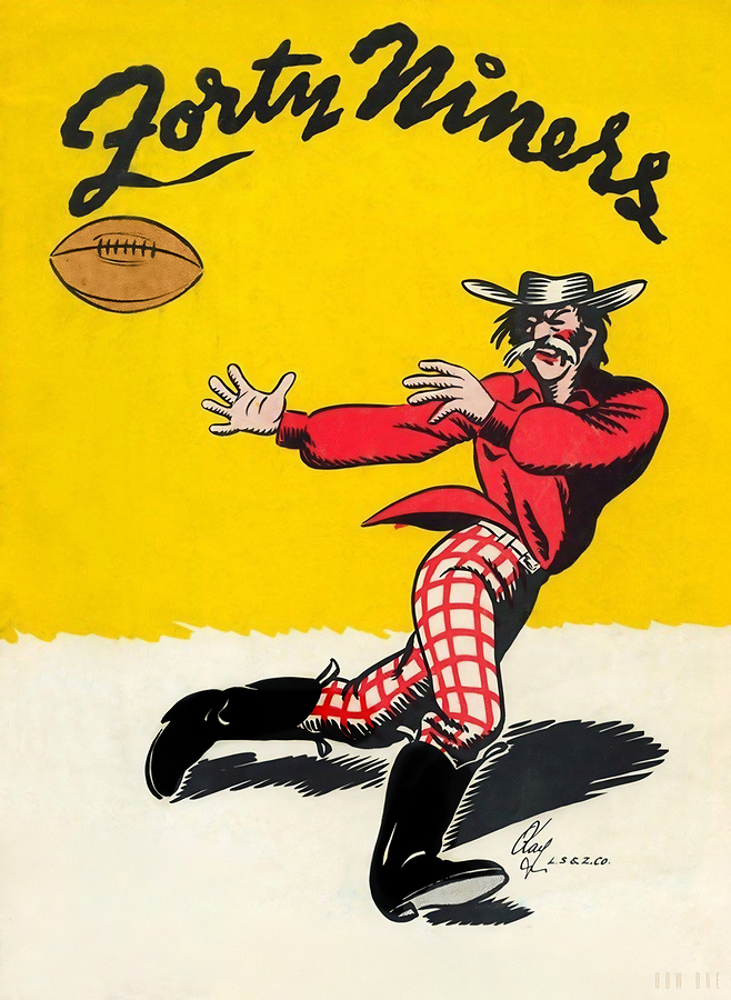 1946 San Francisco Forty Niners Catch Art by Row One Brand Wall Art