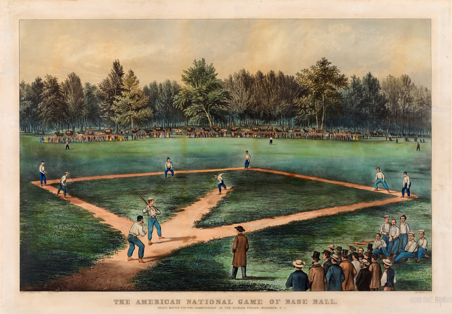 1865 Baseball Championship at Elysian Fields by Row One Brand Wall Art