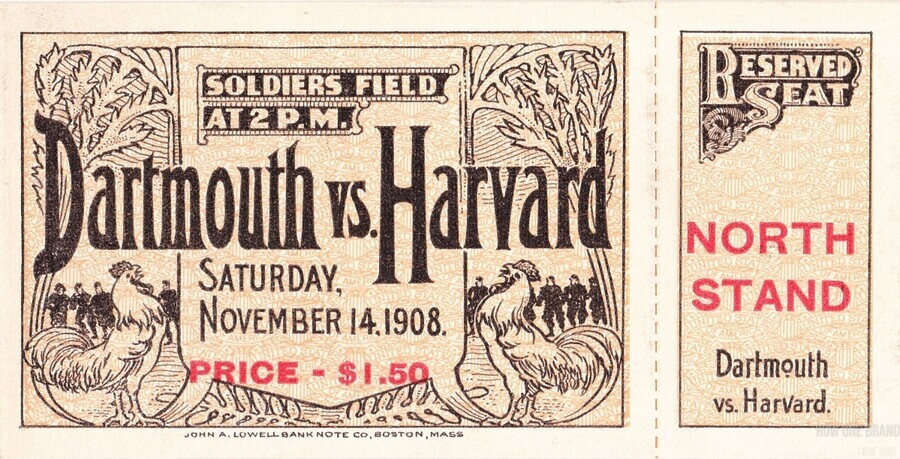 1908 Dartmouth vs. Harvard by Row One Brand Wall Art