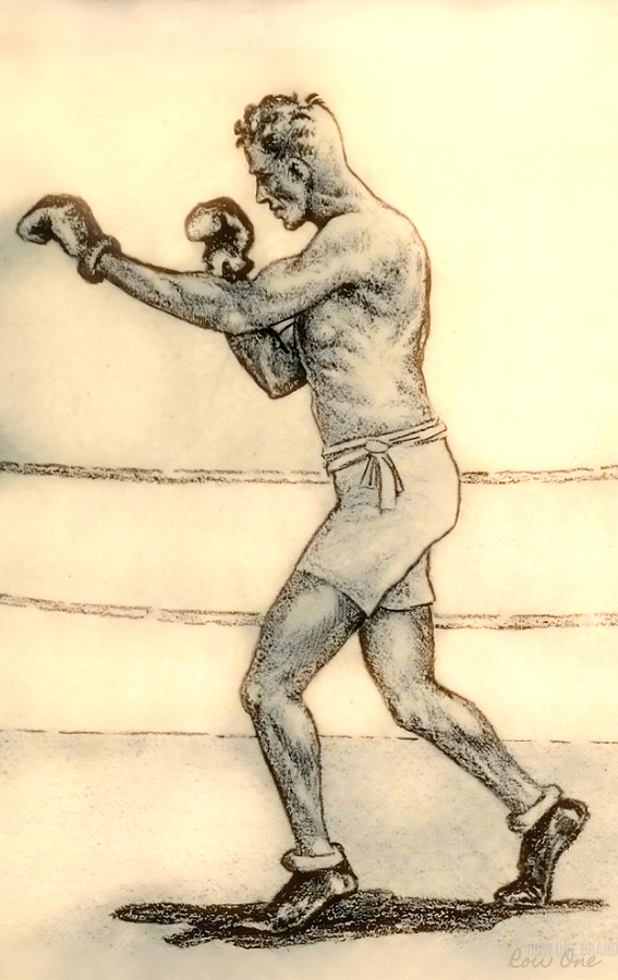 1920s boxing art by Row One Brand Wall Art