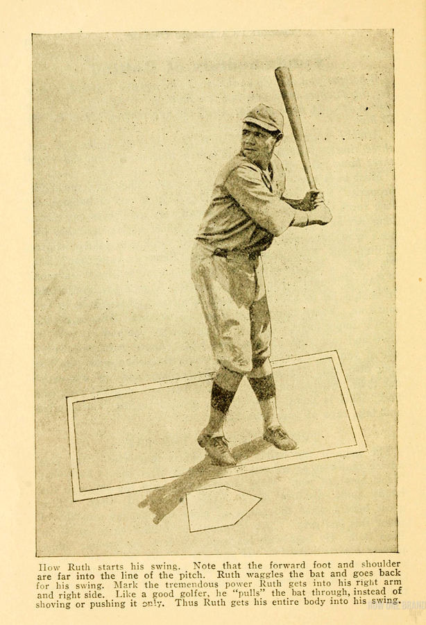 1921 Babe Ruth Swing by Row One Brand Wall Art