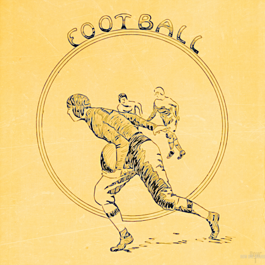 1924 Vintage Football Art by Row One Brand Wall Art