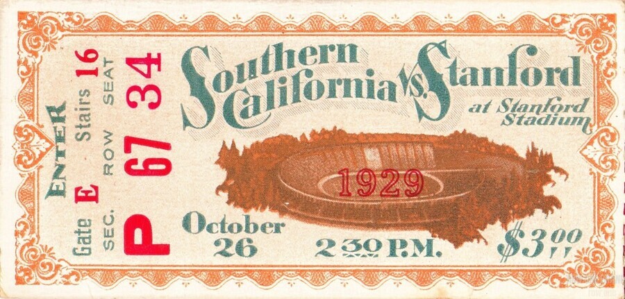 1929 USC vs. Stanford by Row One Brand Wall Art