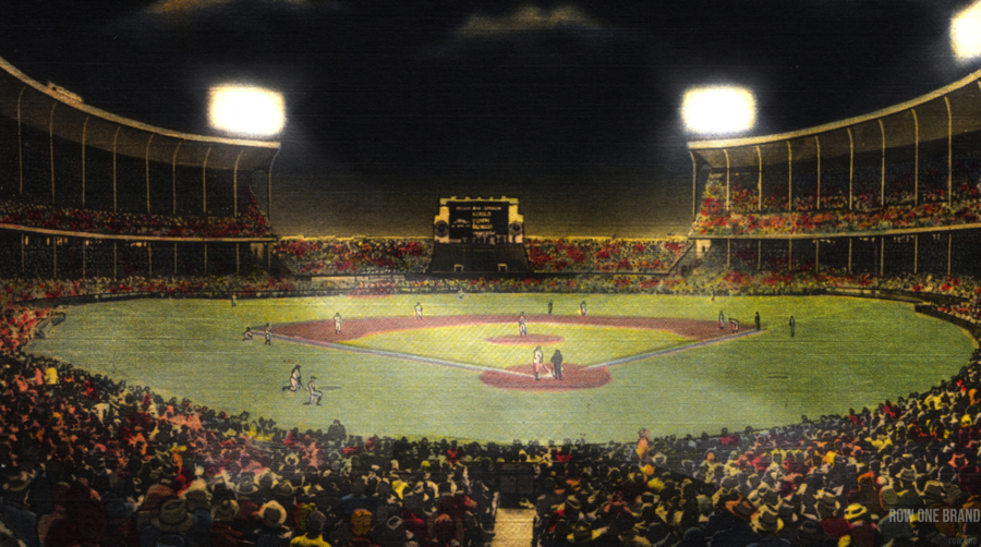 1940 Cleveland Stadium Art by Row One Brand Wall Art