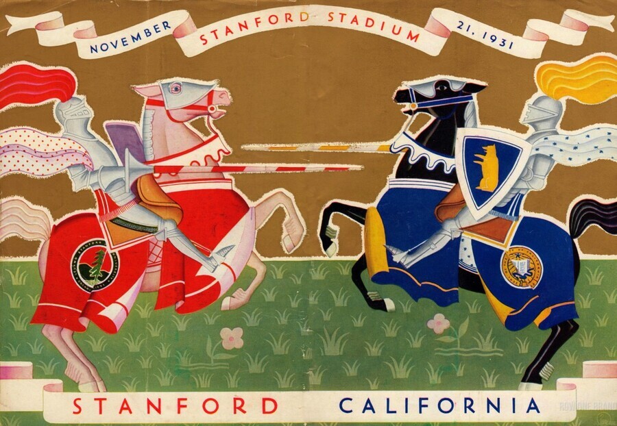 1931 Cal vs. Stanford Program by Row One Brand Wall Art
