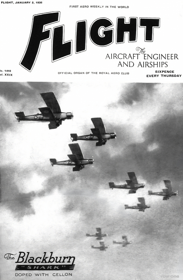 1936 flight magazine cover art by Row One Brand Wall Art