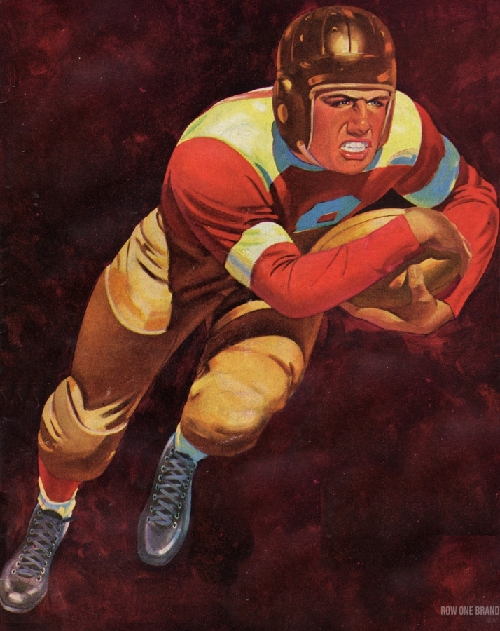 1938 Lon Keller Vintage Football Art by Row One Brand Wall Art