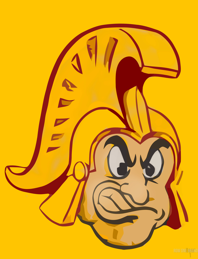 1948 USC Trojan Cartoon Art by Row One Brand Wall Art