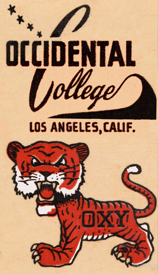 Vintage Occidental College Tigers Art by Row One Brand Wall Art